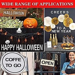 4 Inch Letter Stencils and Numbers, 36 Pcs Alphabet Art Craft Stencils, Reusable Plastic Art Craft Stencils for Wood, Wall, Fabric, Rock, Signage(4 Inch)