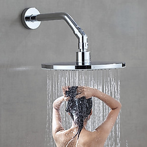 LUOFANT Shower Head Elbow Adapter, Shower Arm Elbow Adapter for Hand Showers and Wall-mounted Showers，Shower Arm Extension (135degree）