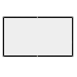 Projection Screen 16:9 HD Foldable Anti-Crease Portable Projector Movies Screen for Home Theater Outdoor Indoor Support Double Sided Projection - 60 inch/72 inch/84 inch/100 inch