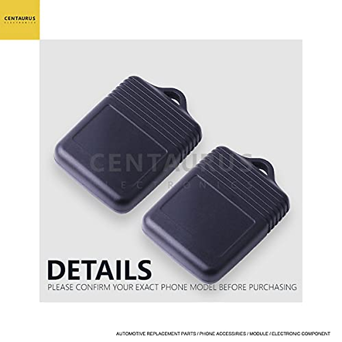 CENTAURUS Car Key Fob (Set of 2) Keyless Entry Remote 3 Button Replacement for 1998-2016 F150 F250 F350 - CWTWB1U331, CWTWB1U212, CWTWB1U345, GQ43VT11T Black
