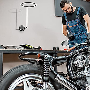 Potchen 6 Pack Helmet Holder Stand Display Rack Metal Helmet Hanger Wall Mount Decor Wall Mounted Hook Motorcycle Accessories for Jacket Coat Hat, Ball Back for Basketball Football Volleyball