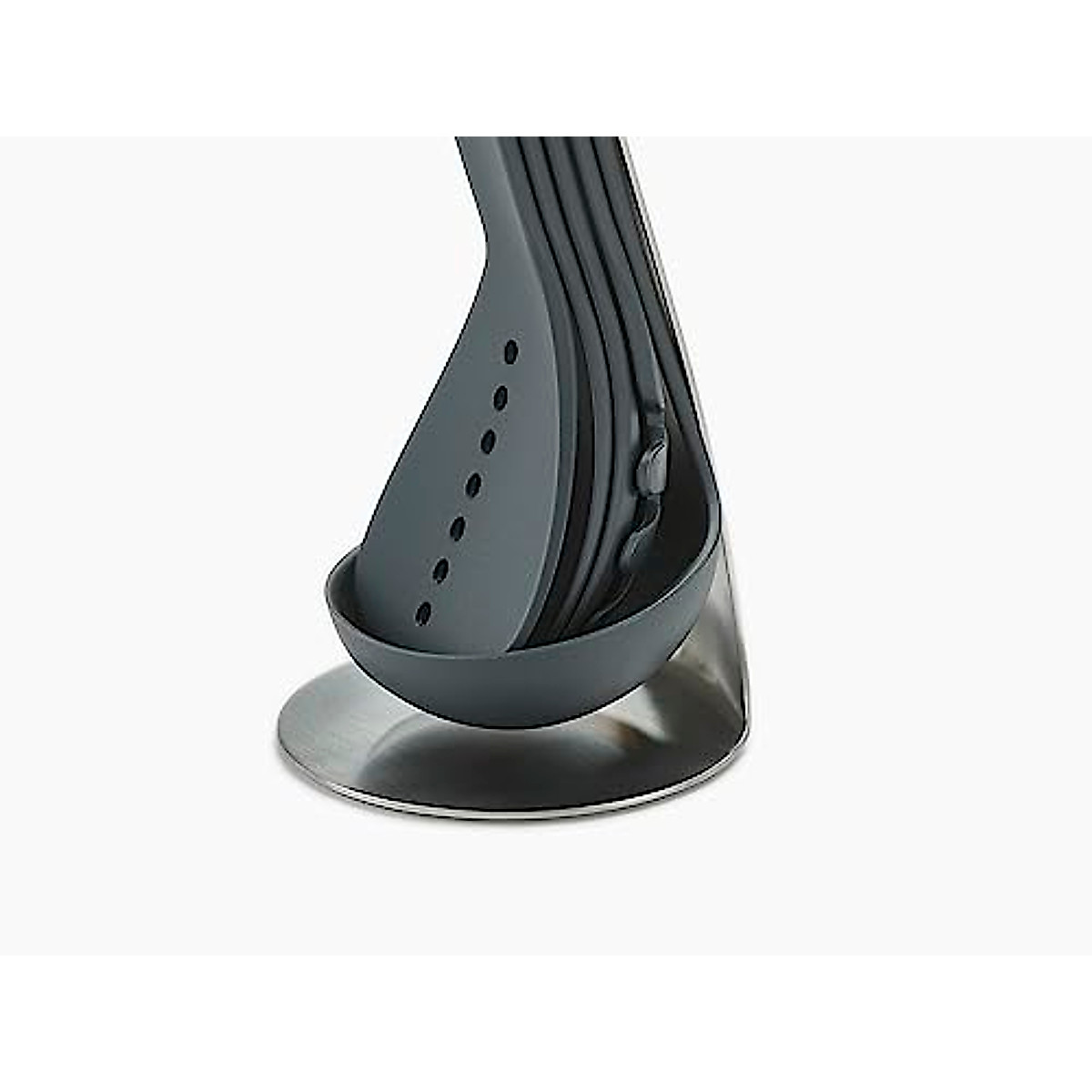 Joseph Joseph Nest 100 Utensils Compact Stacking Kitchen Tool Set with Magnetic Storage Stand, 5-piece, Gray