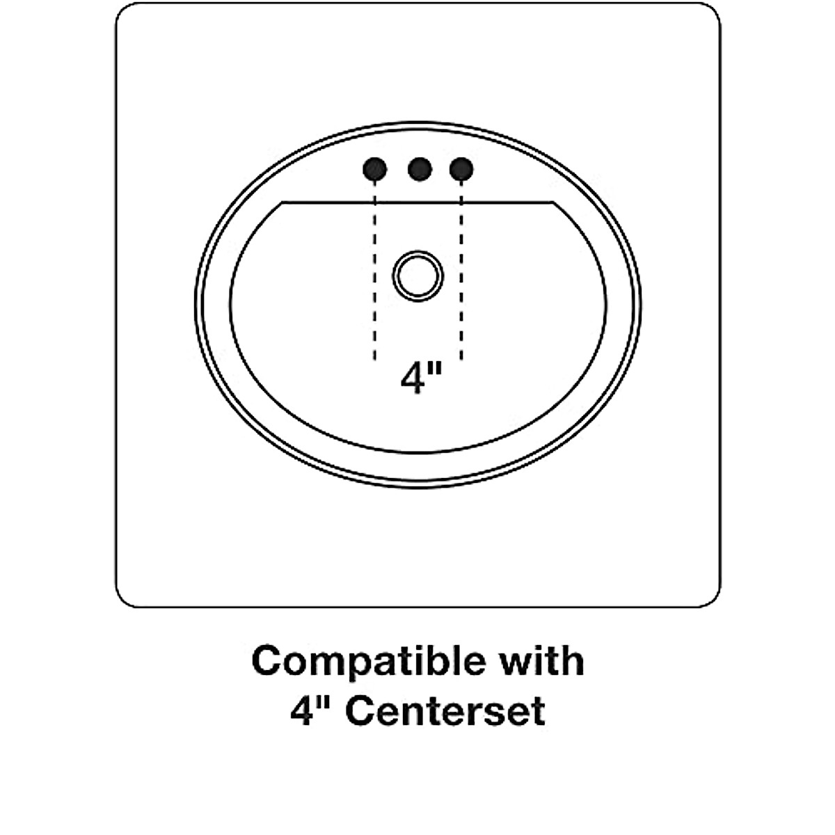 KOHLER 97094-4-BN Hint Centerset 4 inch Bathroom Faucet with Pop-Up Drain Assembly, 2-Handle Bathroom Sink Faucet, 1.2 gpm, Vibrant Brushed Nickel