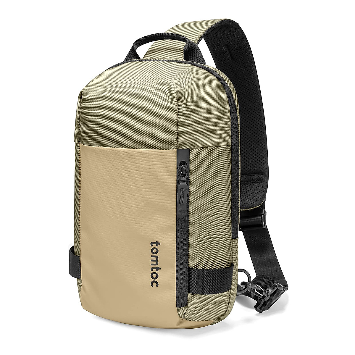 tomtoc Compact EDC Sling Bag, Chest Shoulder Crossbody Bag for 11 inch 2025 iPad A16, iPad Air M3&M2, iPad Pro M4, M2&M1, Nintendo Switch/OLED, Slim Lightweight Daypack for Daily Use - XS Size