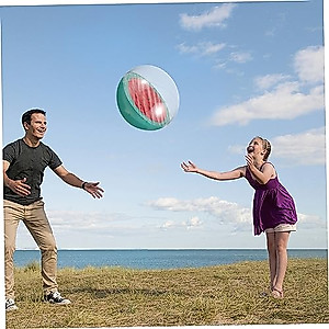 ibasenice 1Pc Watermelon Beach Ball Inflatable Toy Beach Toy Kids Swimming Pool Water Toy Fun Summer Pool Toy Kids Toys PVC Beach Ball Toy Inflatable Ball Water Play Ball Toy Outdoor Hawaii