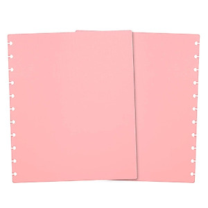 Talia Discbound Notebooks, Planner, Customizable, (Salmon w/Salmon Discs, Letter (8.5in x 11in))
