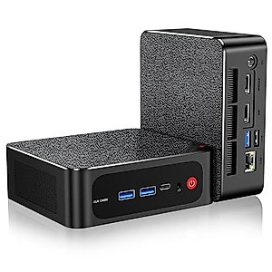 Beelink SER5 MAX, Mini PC Ryzen 7 5800H (8C/16T, Turbo 4.4GHz), 32GB DDR4 RAM 500GB PCIe3.0 SSD Desktop Mini Computers Support 4K@60Hz Triple Display/WiFi 6/BT5.2/DP+HDMI+USB-C/USB3.2/RJ45 LAN