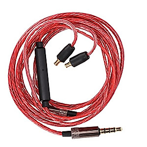 Earphone Cable, Strong Corrosion Resistance Ergonomic Audio Cord for CKR90 CKR100 LS50 LS70 for E50 E70 LS200 LS300 LS400