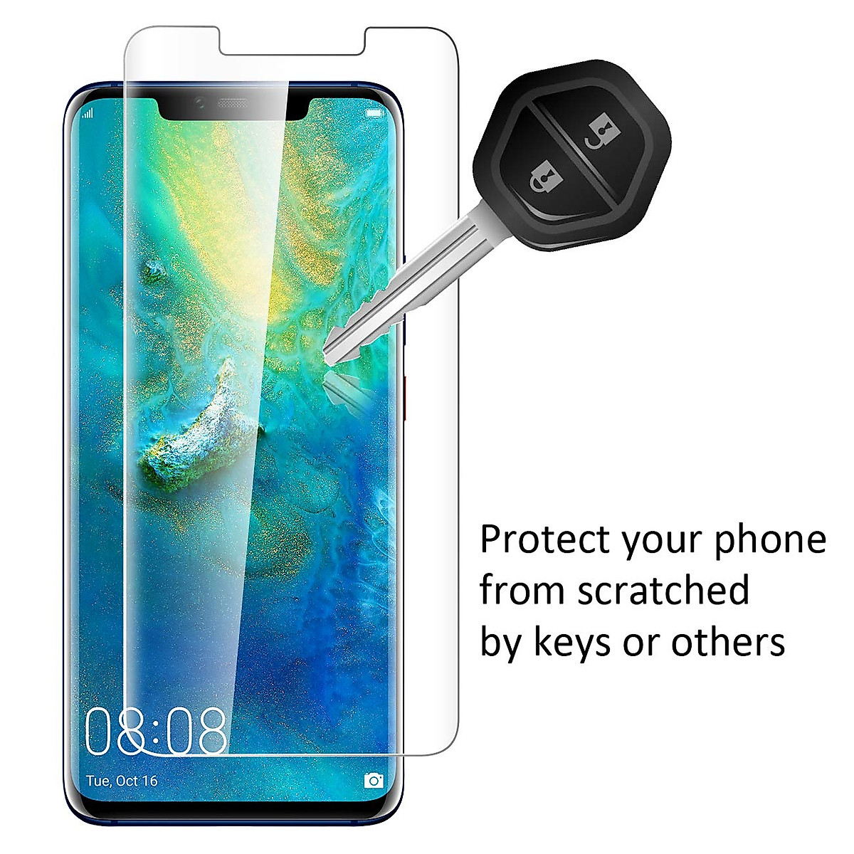 Orzero (2 Pack) Soft TPU Screen Protector Compatible for Huawei Mate 20 Pro, HD Premium Quality Edge to Edge (Full Coverage) High Definition Anti-Scratch Bubble-Free