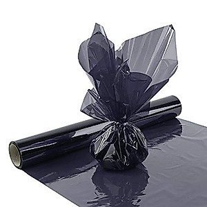 Morepack Cellophane Wrap Roll, Width16 in x 100 Ft Plastic Gift Basket Wrap,Clear Wrapping Paper