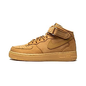 Nike mens Air Force 1 Mid '07 Shoes, Flax/Wheat-gum Light Brown, 10.5