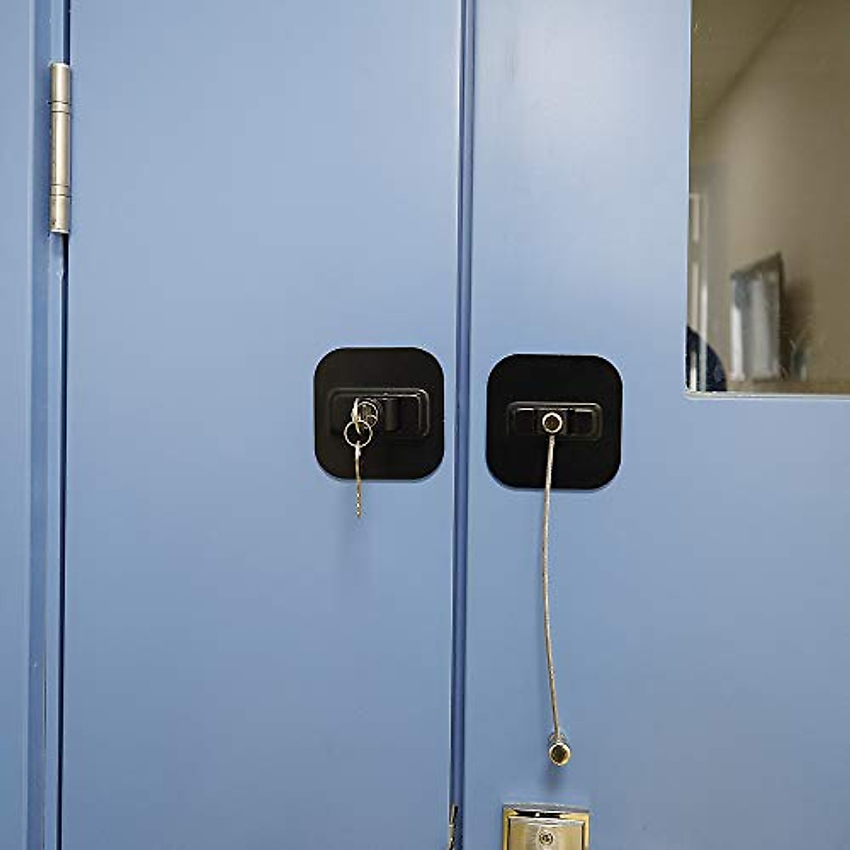 Refrigerator Door Locks, Fridge Lock with Keys, File Drawer and Child Safety Cabinet Lock with Strong Adhesive