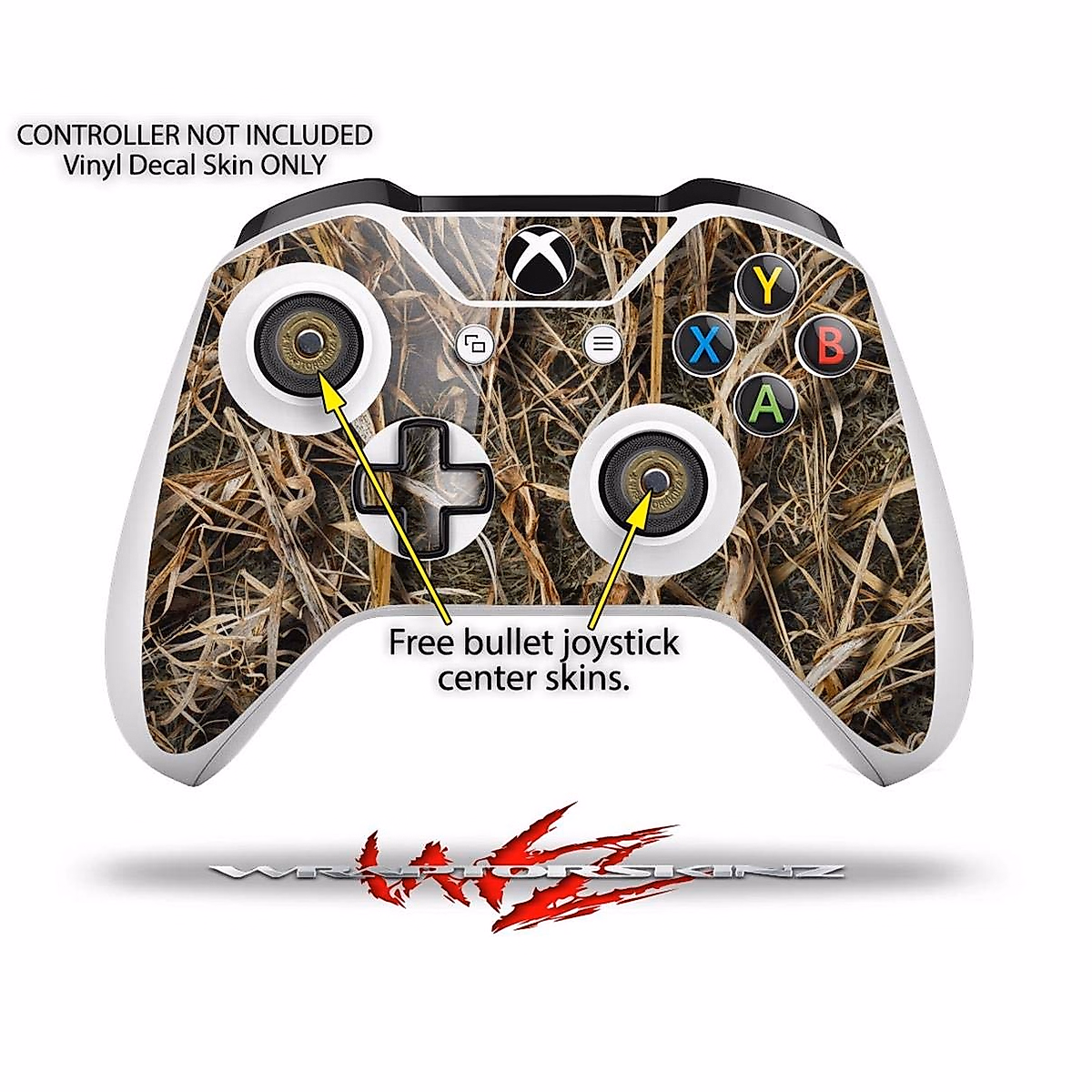 WraptorSkinz Decal Vinyl Skin Wrap Compatible with Xbox One S Console and Controllers - WraptorCamo Grassy Marsh Camo
