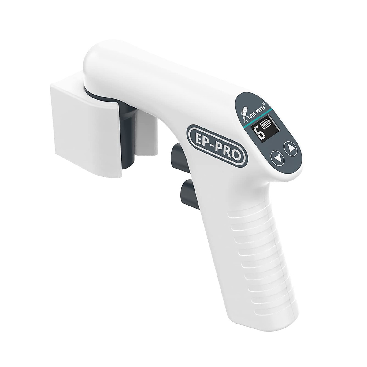 LAB FISH Laboratory Electronic Pipettors Pump Pipette Controller for Lab|0.1~200ml Range|LCD Display|6 Speeds|Dual Modes of Gravity Drainage and Power Drainage|8h Rechargeable Lithium Battery