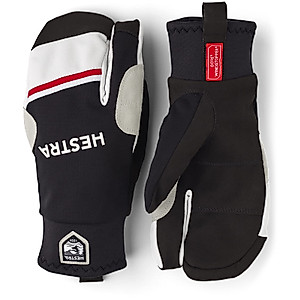 Hestra Windstopper Race Tracker - 3 Finger Glove I Windproof Glove for Skiing, Cross-Country & Ski Touring - Black - 9