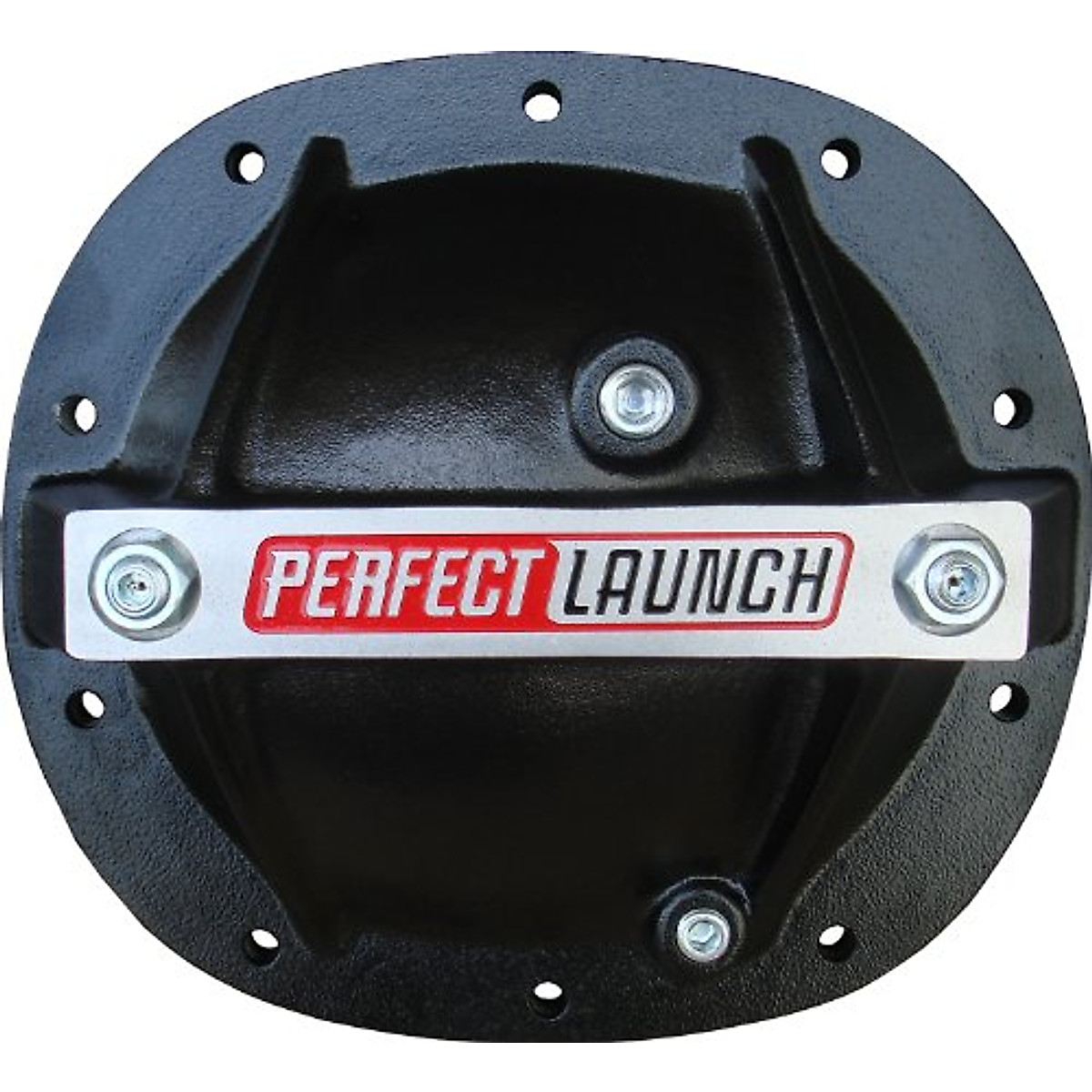 Proform 66667 Black Aluminum Differential Cover with Perfect Launch Logo and Bearing Cap Stabilizer Bolts for GM