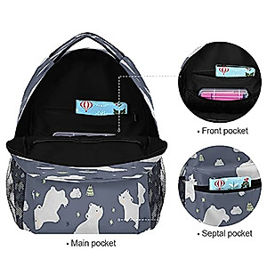 Toddler Backpack for Boys Girls Kids School Bag Cute Bookbag Polar Bear Backpack
