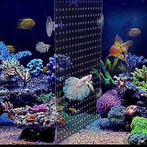 Acrylic Aquarium Fish Tank Divider Clear Kit Fit for All Type Aquarium Divider with Suction Cups (Kit A -1 PC 9.8"x11.8")