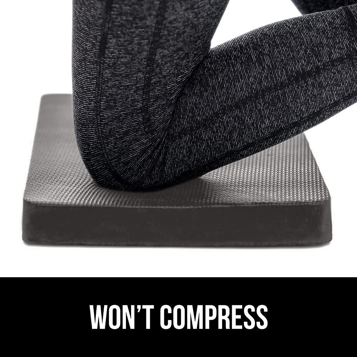 Gorilla Grip Extra Thick Kneeling Pad, Supportive Soft Foam Cushioning for Knee, Water Resistant Construction for Gardening, Bathing Baby, Workout Supplies, Lightweight, Garden Work Gifts, Charcoal