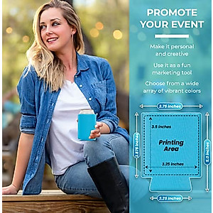 QualityPerfection Can Cooler Sleeve (6 Pack) 12 Oz Neoprene Collapsible Cooler Can, Insulated Can Holder, 4mm Thick Beer &Soda Can Cover, Police Cooler Can Covers(Tie - Dye Mix)