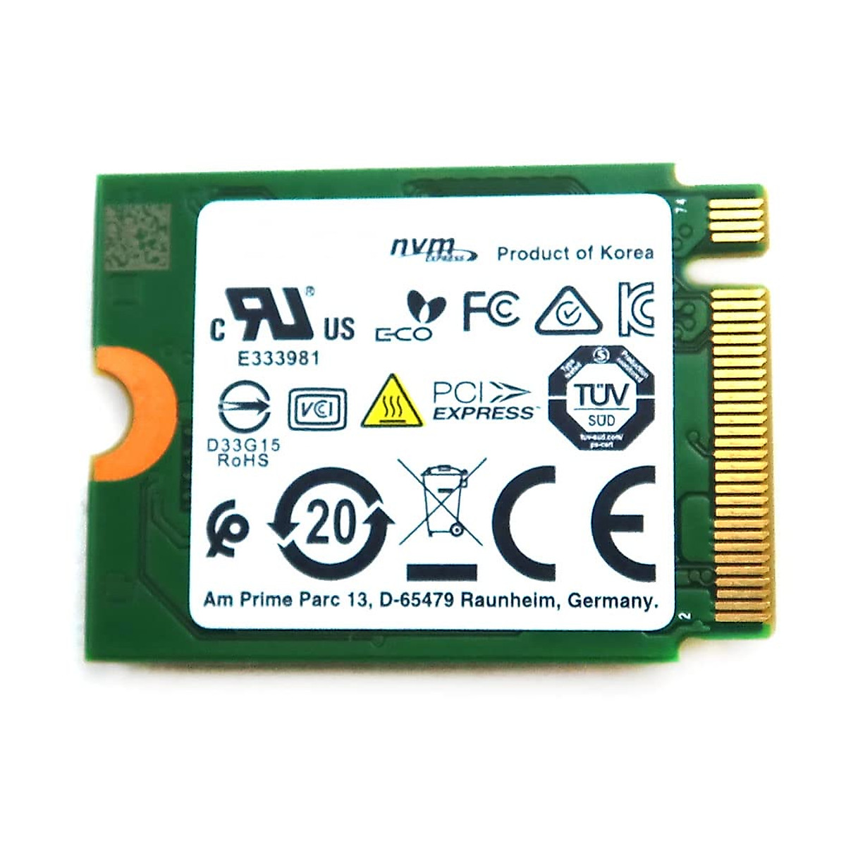 Solid State Drive HFM128GDGTNG-85A0A Compatible Replacement Spare Part for SK Hynix BC501A HFM128GDGTNG 128GB M.2 2230 NVMe PCIe Gen3 x4 SSD