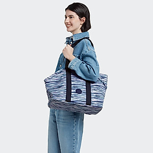 Kipling Art M Pet Tote Bag Brushed Stripes Brush Stripes