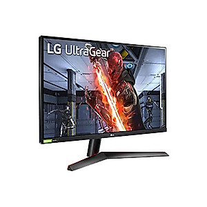 LG 27GN800-B 27 Inch Ultragear QHD (2560 x 1440) IPS Gaming Monitor with IPS 1ms (GtG) Response Time / 144Hz Refresh Rate and NVIDIA G-SYNC Compatible with AMD FreeSync Premium - Black (Renewed)