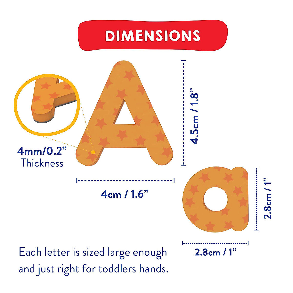 Magic Scholars ABC Magnetic Letters for Toddlers (3+ Years) 130 Pcs Alphabet Magnets and Magnetic Numbers Gift Set, Large Letter Magnets for Fridge, ABC Magnets Educational Toy