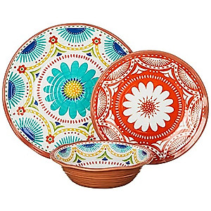 Certified International Vera Cruz Melamine 12 pc Dinnerware Set