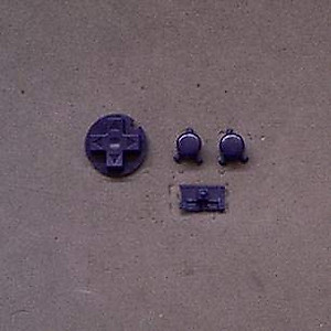 Colorful Game Controller Gamepad Buttons Replacement for Nintendo Game Boy GBP - Black