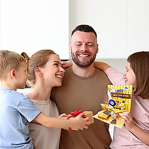 RIHDXCH Birthday Card For Men Christmas Greeting Card Thank you Gift Card For Dad.Best Dad Ever 3D Tool Box Pop Up Card Father's Day With Envelopes.Unique Father's Day Gift for Dad, Son, Husband,