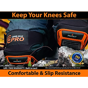 Knee Pads for Flooring and Roofing Work Kneepads With Soft Foam Padding Cushion, No-Slip Stabilizer, Double Straps Clip, For Professional Men And Women Cut resistance Glove Safety Glasses