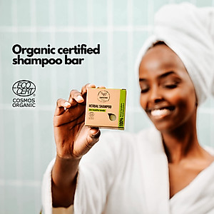 SoapFactory Organic Solid Dandruff Shampoo Bar for Oily Hair, Hair Soap with Tea Tree and Rosemary Oil, 100% Natural, Vegan, Handmade, Plastic Free, 3 ounce