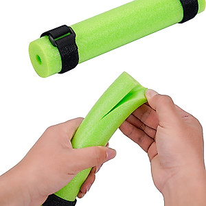 Shitailu 6PCS Fishing Rod Float, Floating Rod Butt Cushion, Fishing Float Tube Accessories, Kayak Fishing Rod Floater for Prevent The Narrow Rod Goes Overboard(Include 12PCS Fastening Straps)