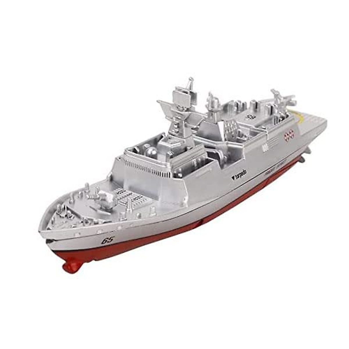 HEBXMF RC Marine Warship Military RC Naval Ship Vessel Model Remote Control Boat Speedboat Yacht Electric Water Kids Toy, Navy Battleship RC Military Model Boat Gifts for Children
