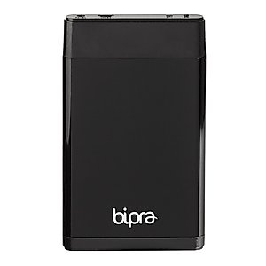 BIPRA 1TB External Portable Hard Drive Includes One Touch Back Up Software - Black - FAT32 (1000GB)