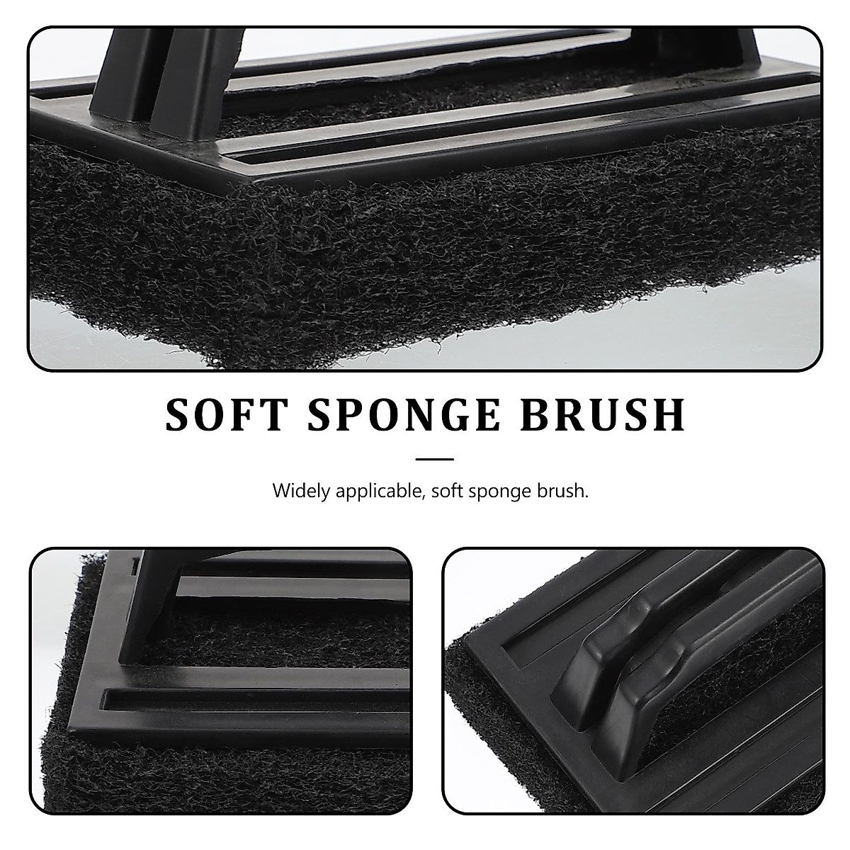 Luxshiny Flat Grill Scrubber 3pcs Grill Brush Scraper Heavy Duty Griddle Scrubber Scouring Pad Griddle Cleaning Brush for Charcoal Gas Grills Cast Iron Cookware Oven Grate Stovetop Bbq Cleaning