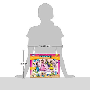 Imagimake Window Art Princess | Suncatcher Kit | Arts and Crafts for Kids Ages 6-8 | Girls Toys Age 6-8 | Unicorn Gifts for Girls Age 6-8 | 7 Year Old Girl Birthday Gifts