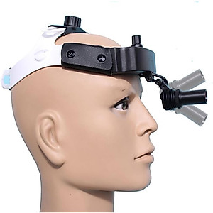 YCSZSTORE Dental LED Surgical Headlamp, Adjustable Brightness Rechargeable Head-Mounted Specific Headlamp, 3W LED Medical Headlamp for Dentistry ENT Facials Plastic Surgery Integrated Design