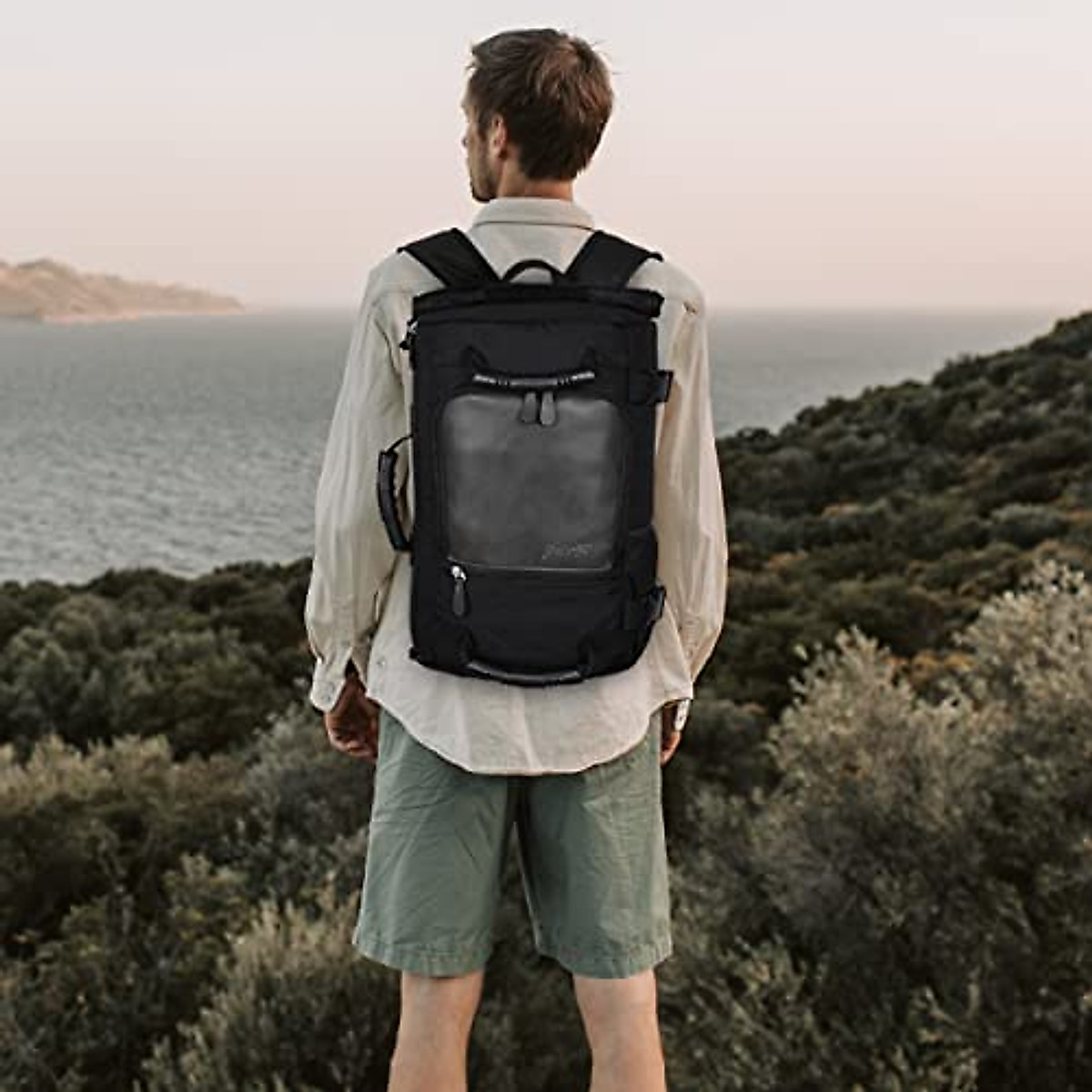 BE SMART Laptop Bag Outdoor Large Travel Waterproof Backpack fits 16 inches Computer Sport Backpack Business Durable School bags book bags for College Student Day Pack for Men and Woman-Black