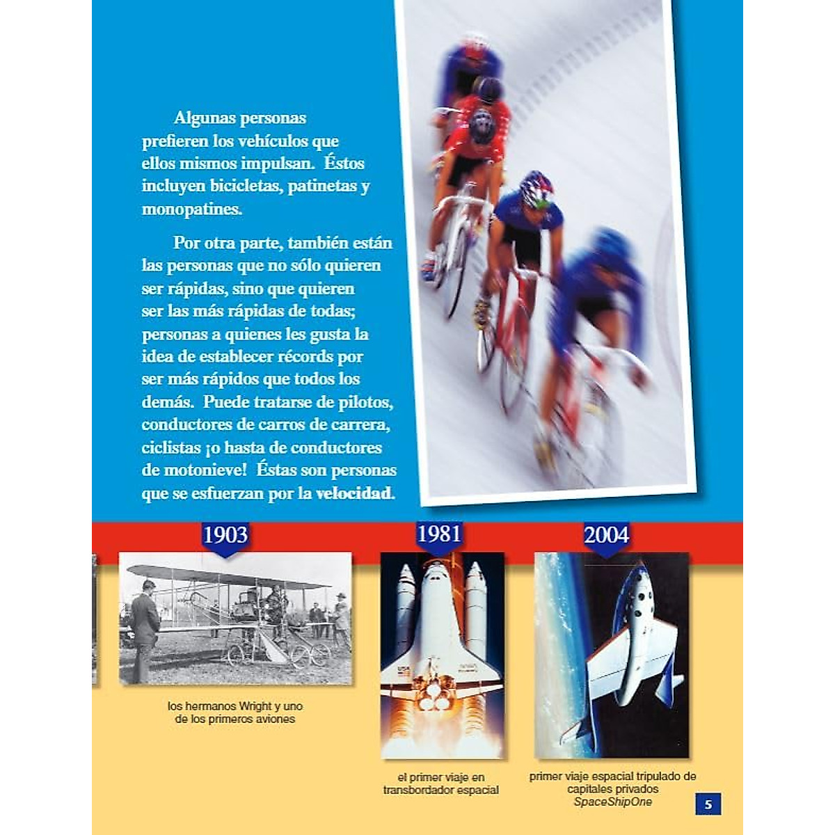 La búsqueda de la velocidad: Los vehículos (The Quest for Speed: Vehicles) (Spanish Version) (Science Readers: A Closer Look) (Spanish Edition)