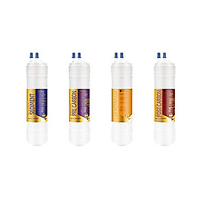 4EA Premium Replacement Water Filter Set for Dongyang Betechs : DYB-007A/DYB-007AH/DYB-007B/DYB-007BH/DYB-007C/DYB-007CH - 1 micron