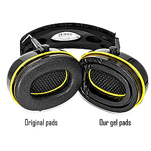 Wireless Ear Pads Cushions Cups Replacement for Earpads Cooling Gel for 3M WorkTunes Connect Hearing Protector