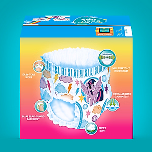 Pampers Training Pants - Easy Ups Girls & Boys - Size 3T-4T, 66 Count, My Little Pony Potty Underwear (Packaging May Vary)