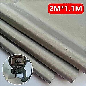 EMF Shielding Fabric EMF Faraday Cloth Copper Protection Fabric for Anti Radiation, Anti Static, EMI Isolation, Signal Blocking, 79 x 43 Inch