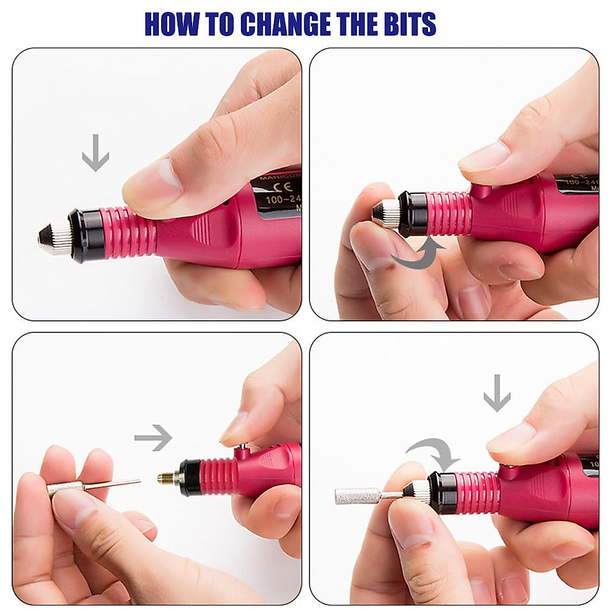 Afantti Micro Corded Electric Engraver Pen Mini DIY Engraving Tool Kit Etcher for Metal Glass Ceramic Plastic Jewelry with | Scriber | 30 Bits | 8 Stencils |