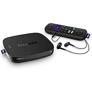 Ro-ku Ultra LT Streaming Media Player 4K/HD/HDR w/WULIC 4K HDMI Cable Black