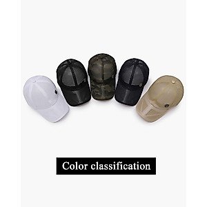 Marotow Full Mesh Baseball Cap for Men and Women, Unisex Breathable Full Mesh Baseball Cap, Summer Mesh Baseball Hat (Khaki)