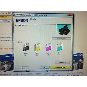 Epson Stylus NX430 Wireless All-in-One Color Inkjet Printer, Copier, Scanner (C11CB22201)