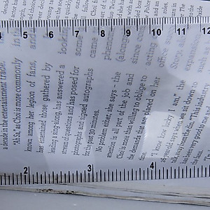 12-Pack Pocket Magnifier with 6-Inch Ruler - 3X Magnification, Bookmark Page Magnifier, Business and Personal Magnifier, Ideal for Seniors, Purse Magnifier